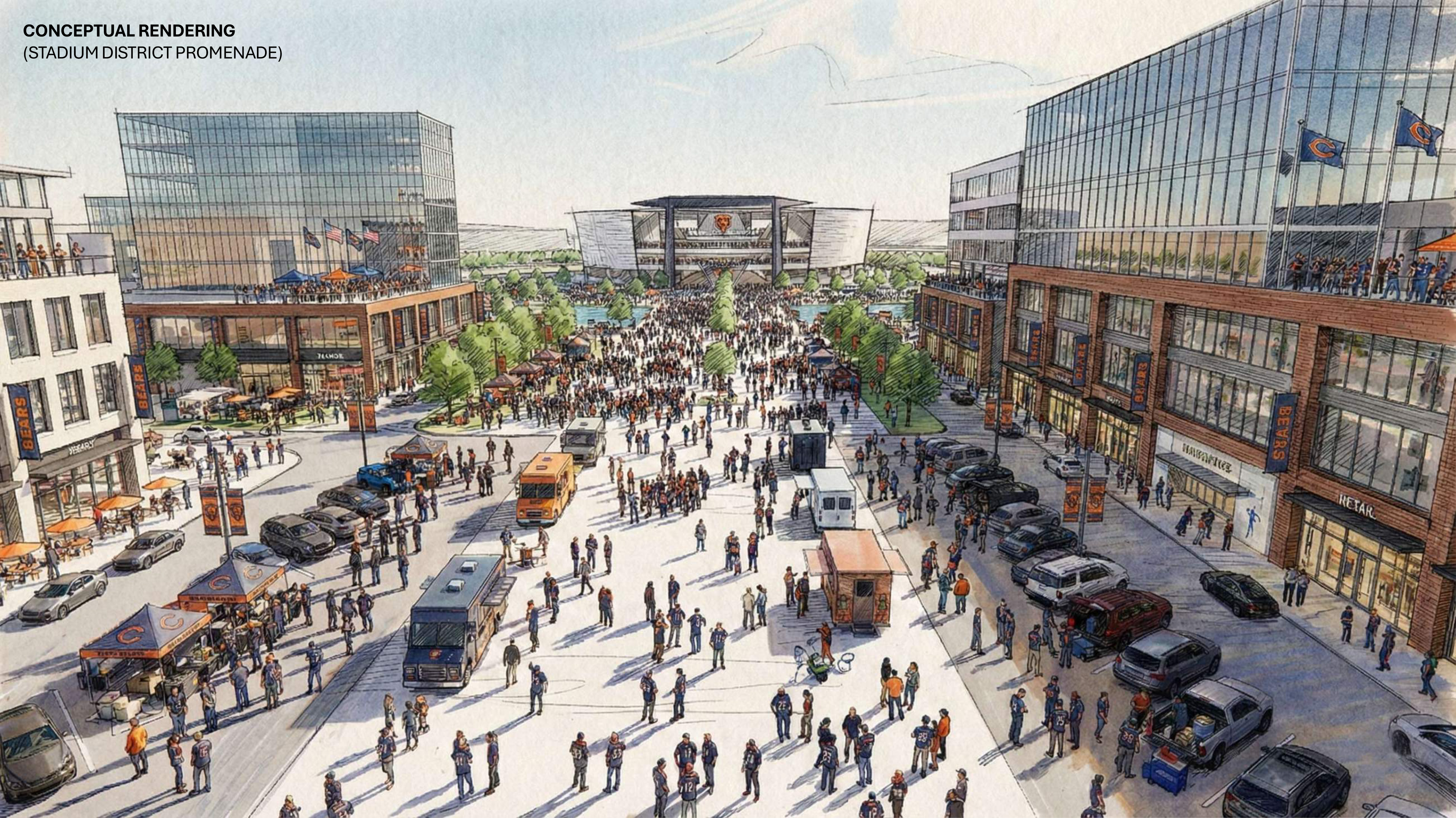 Gary Unveils Ambitious Stadium District Vision to Lure Chicago Bears