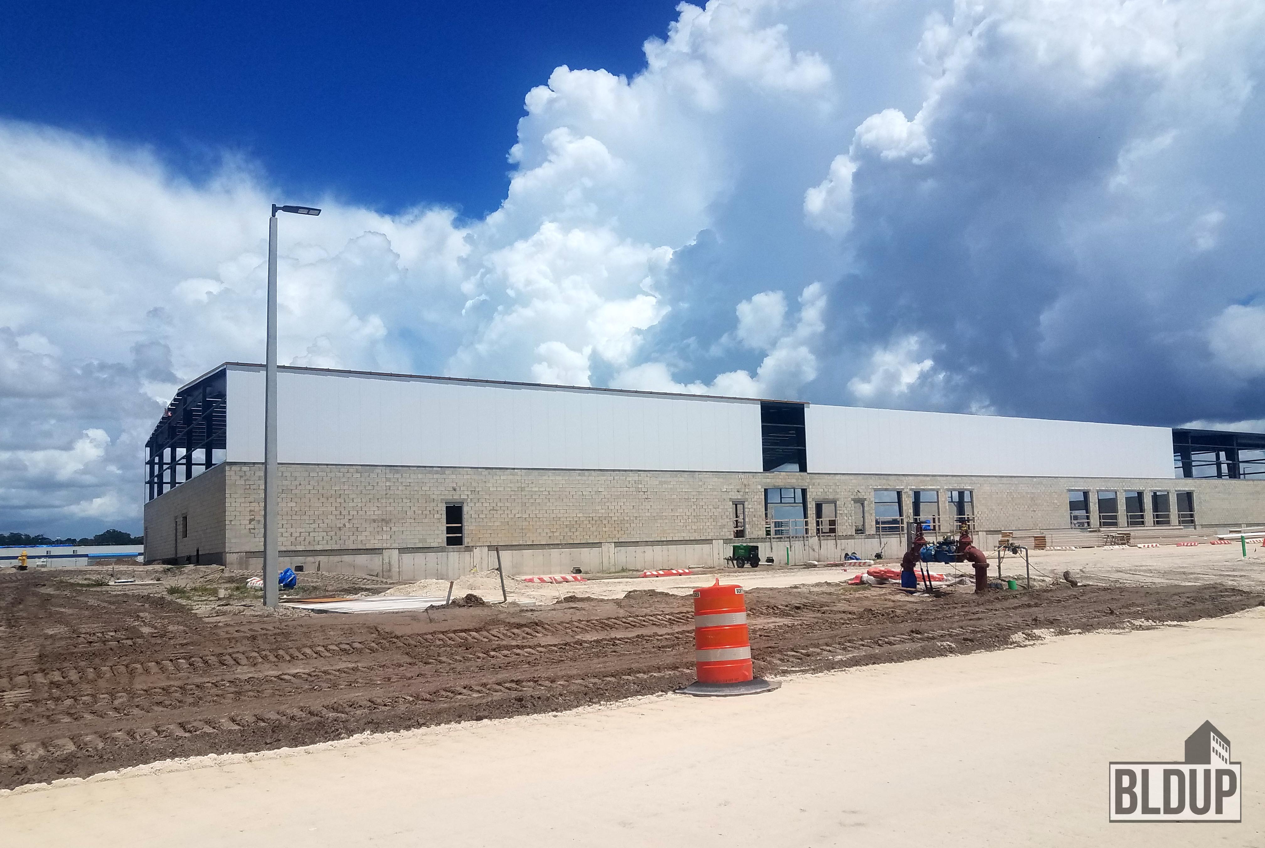 Exterior Nearing Completion at UPS Sorting Facility at TPA